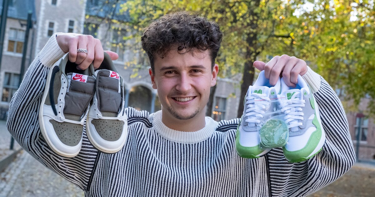Tijn (20) verkoopt exclusieve sneakers: ‘Rabobank belde mij door giga ...