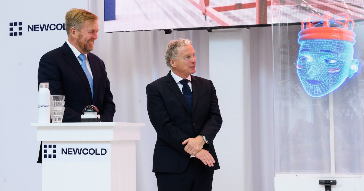 Koning Wil­lem-Alexan­der ziet dat diepvries­reus vanuit Breda de hele ...