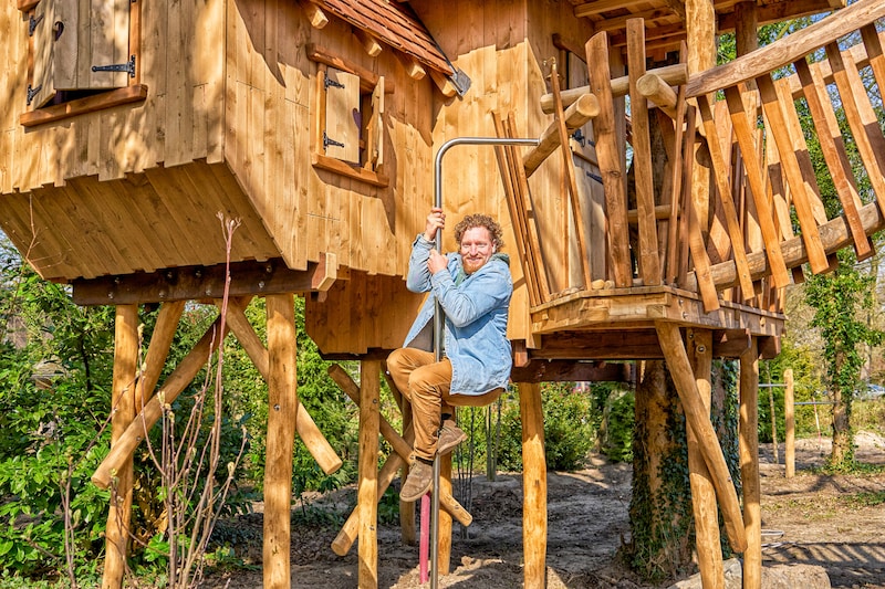 Merte (43) uit Rijen bouwt boomhutten van 100.000 euro: ‘Nu nog die ...