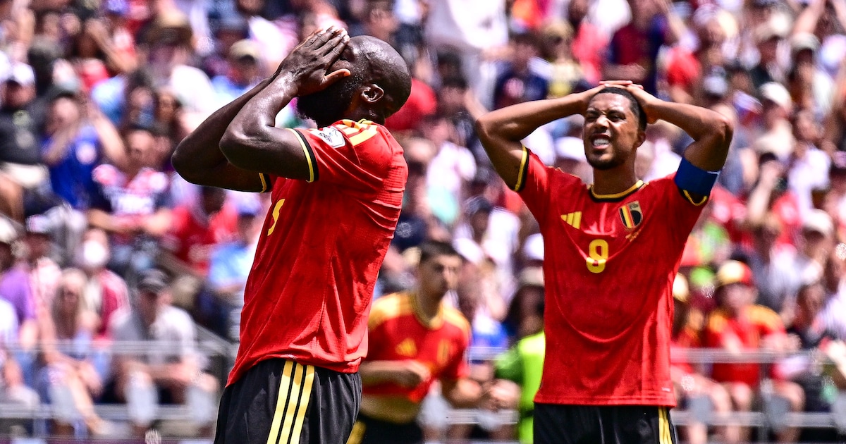 Romelu Lukaku voorkomt met invalbeurt nederlaag België, maar mist kans ...