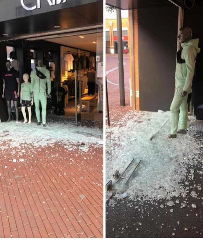 Ruiten ingeslagen bij kledingwinkel Crivaldi in Oosterhout: veel ...