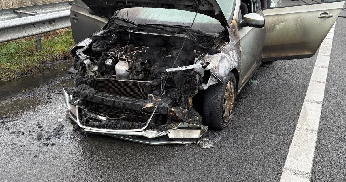 Brandende auto zorgt voor vertraging op de A16 richting Rotterdam | 112 ...