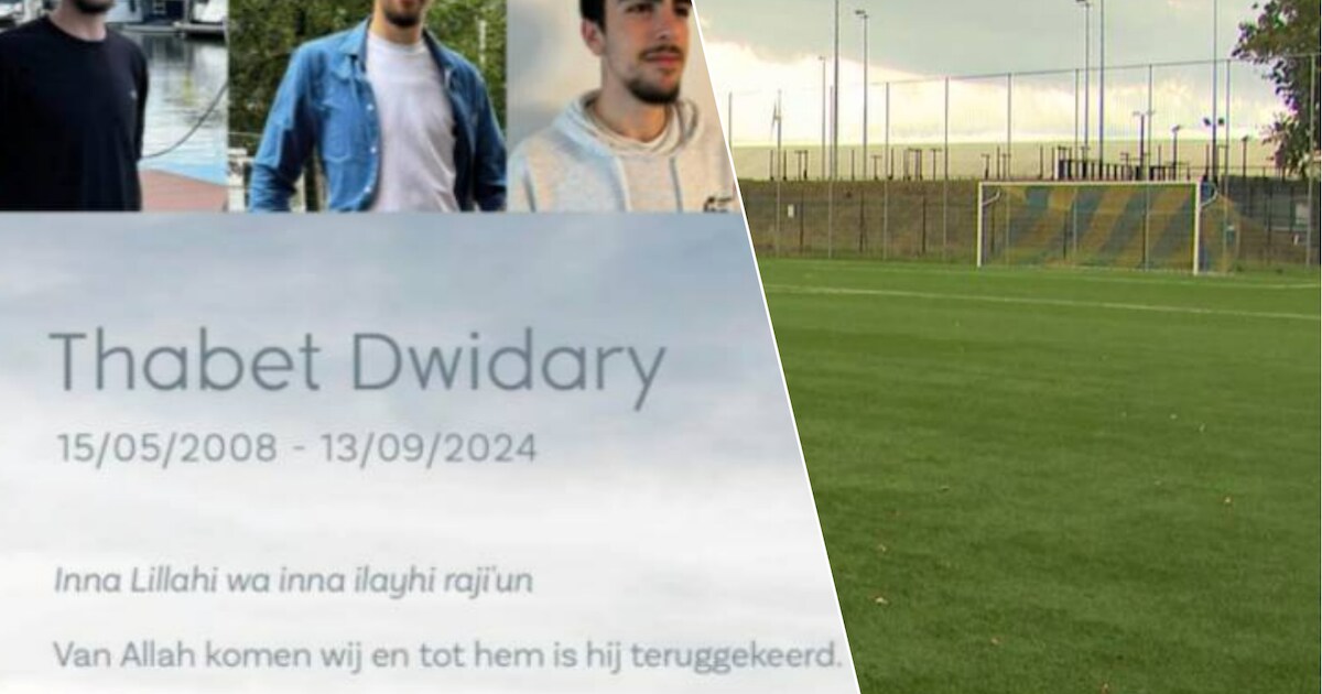Voetballer (16) die in elkaar zakte tijdens training is overleden: ‘Thabet was erg geliefd ...