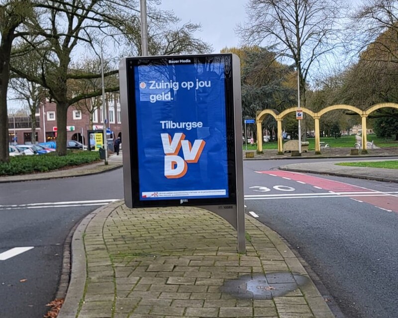 Foutje op verkiezingsbord: VVD Tilburg gaat de mist in met de spelling ...