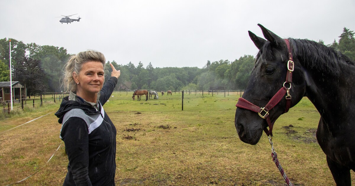 Paardenhoudster Monika vreest voor die extra Chinooks boven haar stal ...