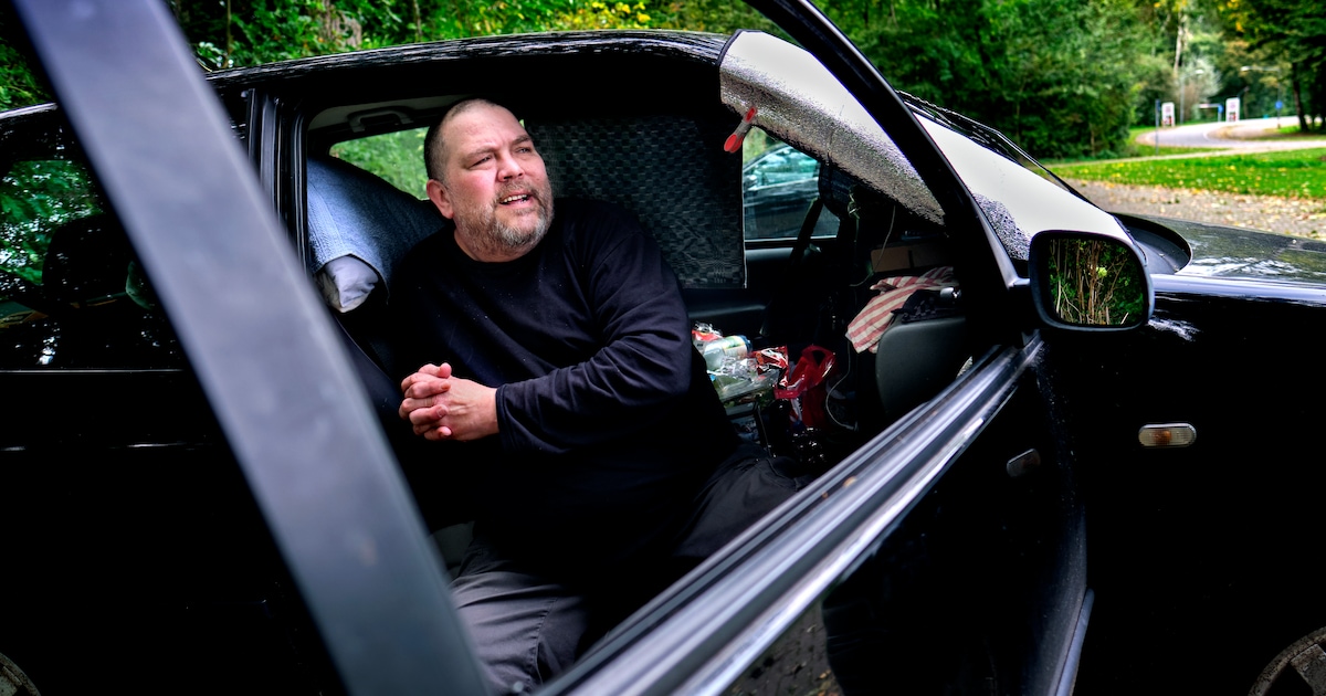 Patrick woont in zijn auto omdat hij geen zicht heeft op een huis: ‘Wel ...