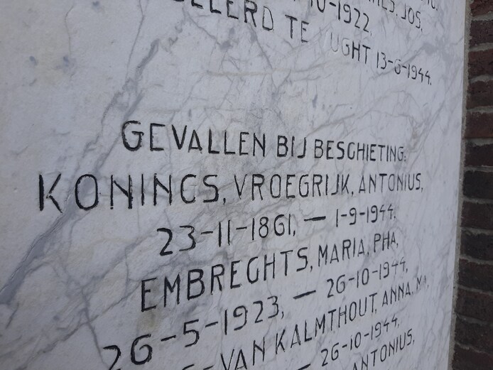 Niet alle oorlogsslachtoffers staan op het monument in Rucphen, dus ...