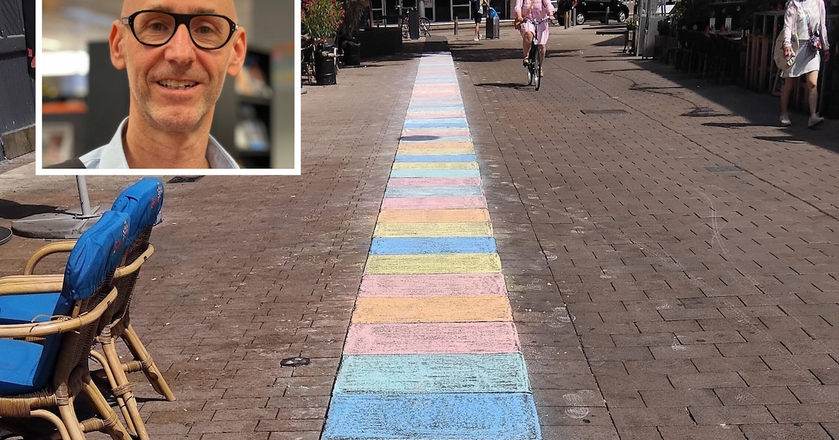 Kunstenaar op de bon: ‘Ik wist niet dat stoepkrijt strafbaar was ...