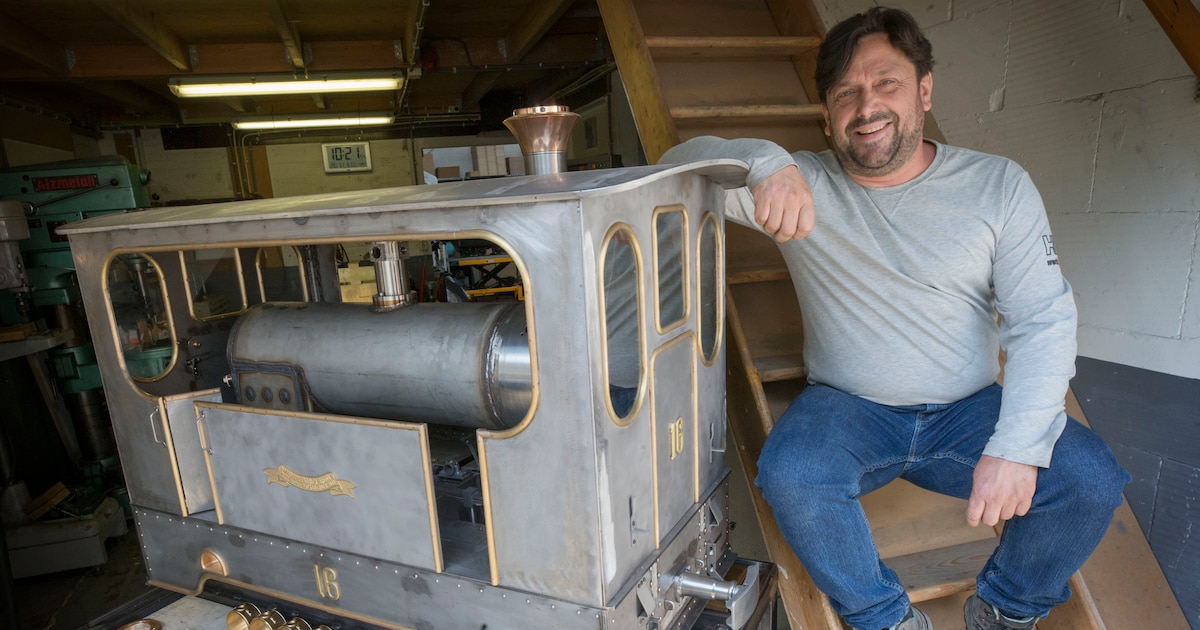Michiel bouwt oude Bredase tram na: ‘Hoe leuk als hij hier straks weer ...