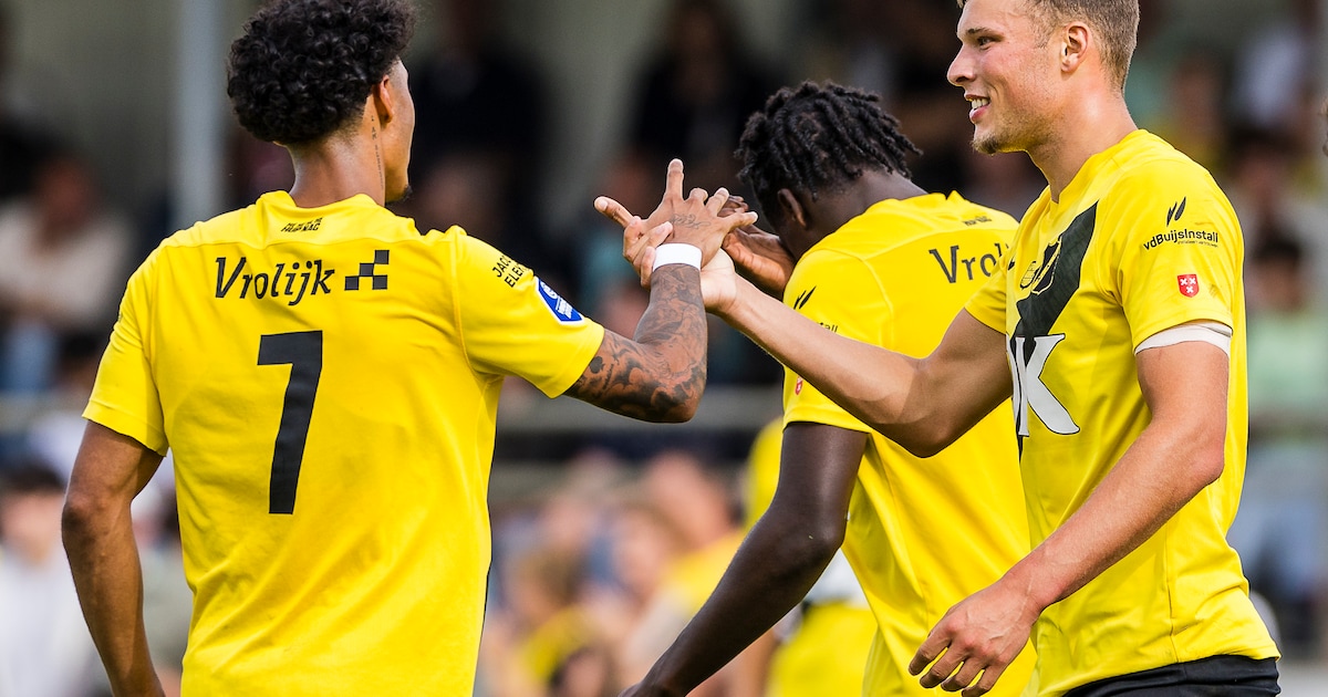 NAC walst over FC Volendam heen, Van Hooijdonk laat zich zien met twee ...