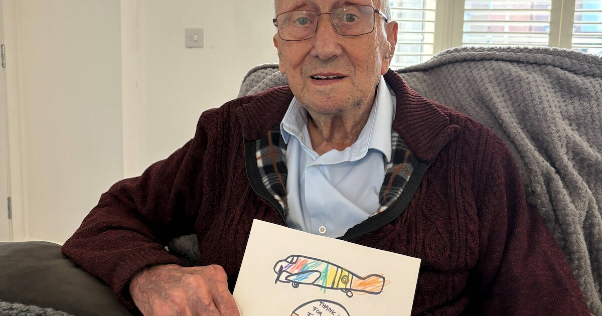 Market Garden-veteraan Geoff diep geraakt door tekening Twan (4): ‘Wil ...