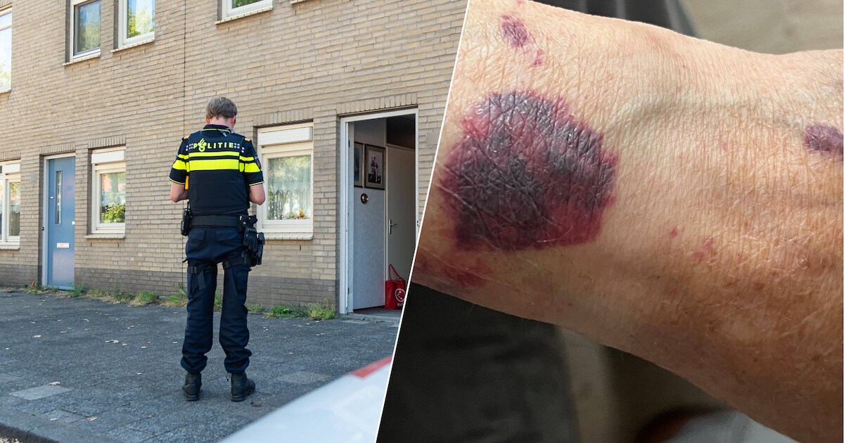 Terwijl Bas met blindenstok naar huis loopt, wordt hij beroofd van ...