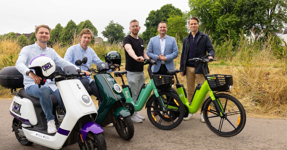 Vanaf 1 juli rijden in Den Bosch duizend deelscooters en -fietsen door ...