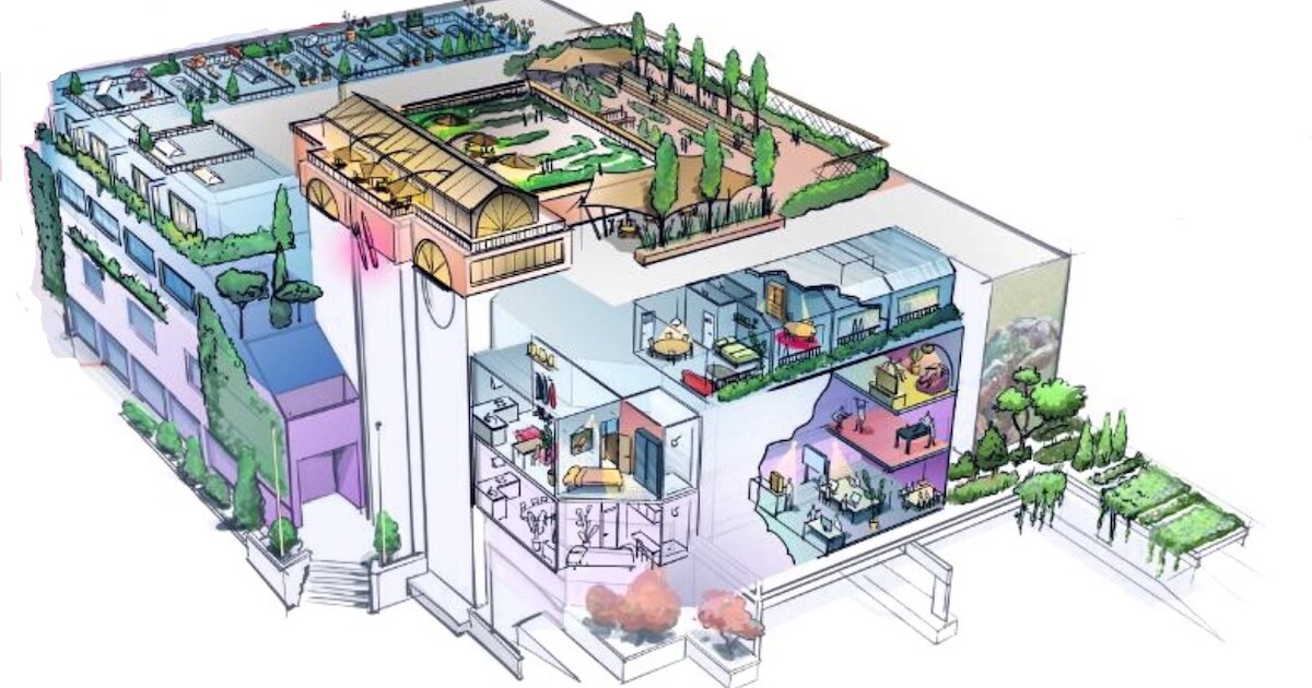 Plannen oude EKP-gebouw: wonen in een ‘Friends’-appartement en elkaar ...