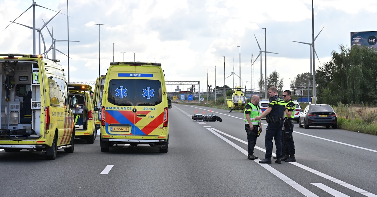 Man (39) uit België overleden bij ongeluk met motor op A16, snelweg ...