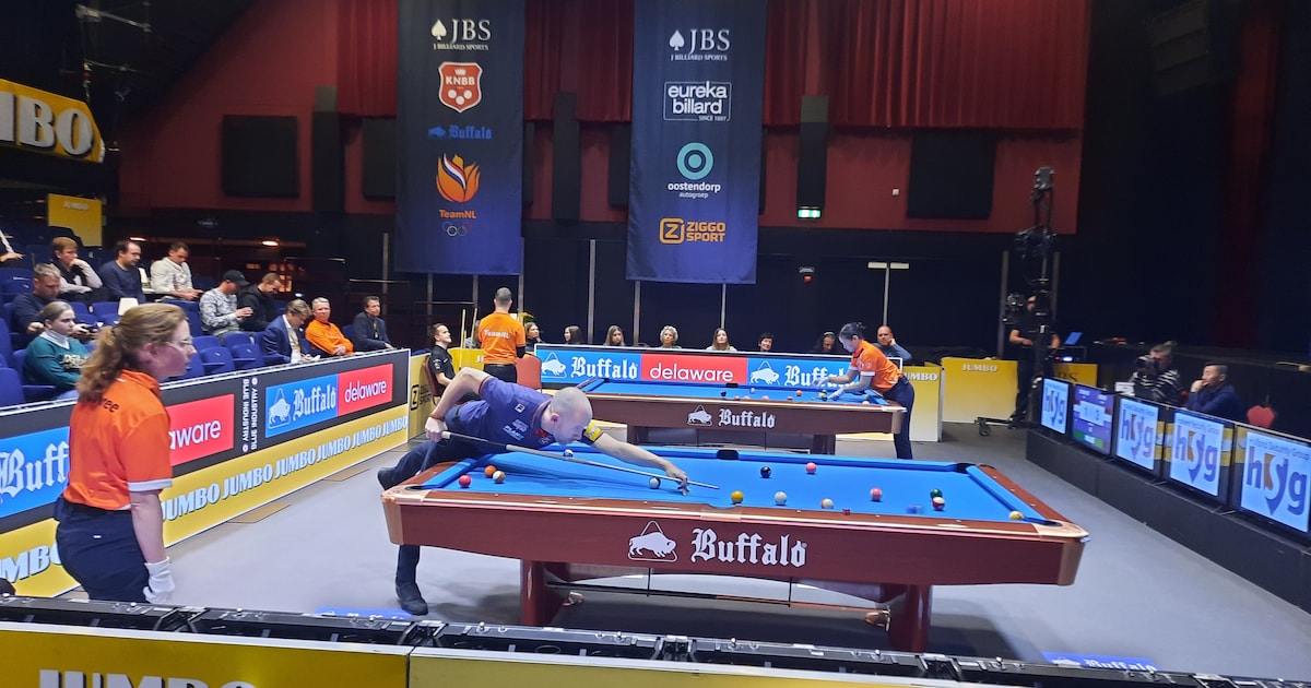 Nick van den Berg herpakt zich na valse start bij NK pool in Heesch ...