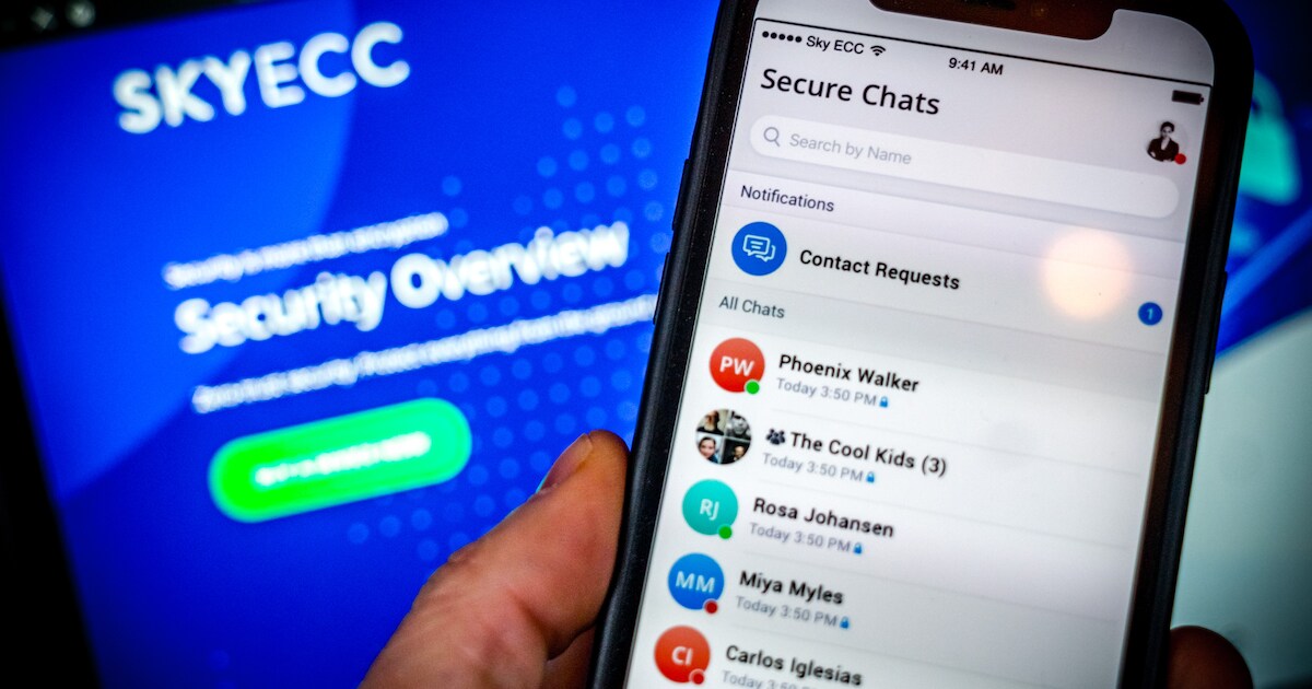 Of man echt achter profiel op versleutelde chat zit is niet de vraag ...