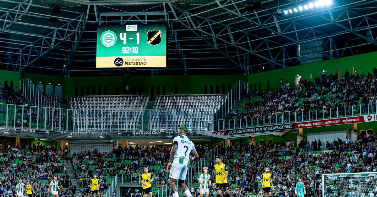 NAC wist al even niet meer te winnen op bezoek bij FC Groningen, zo ...