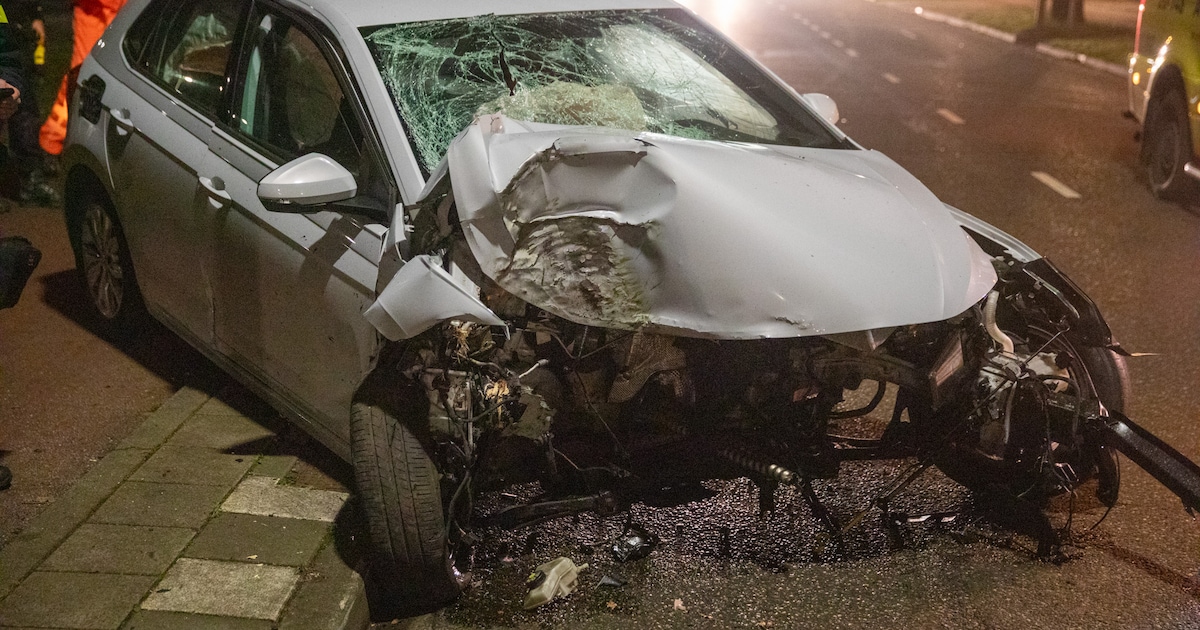 Drie gewonden en ravage na botsing tegen boom in Roosendaal | Roosendaal | BN DeStem.nl