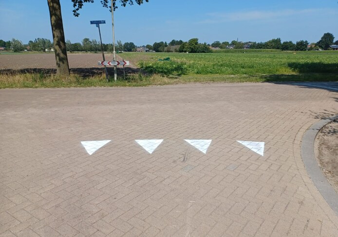 Wie kalkt in vredesnaam die haaientanden op de weg? ‘Zo'n actie is echt onveilig’ | Brabant ...