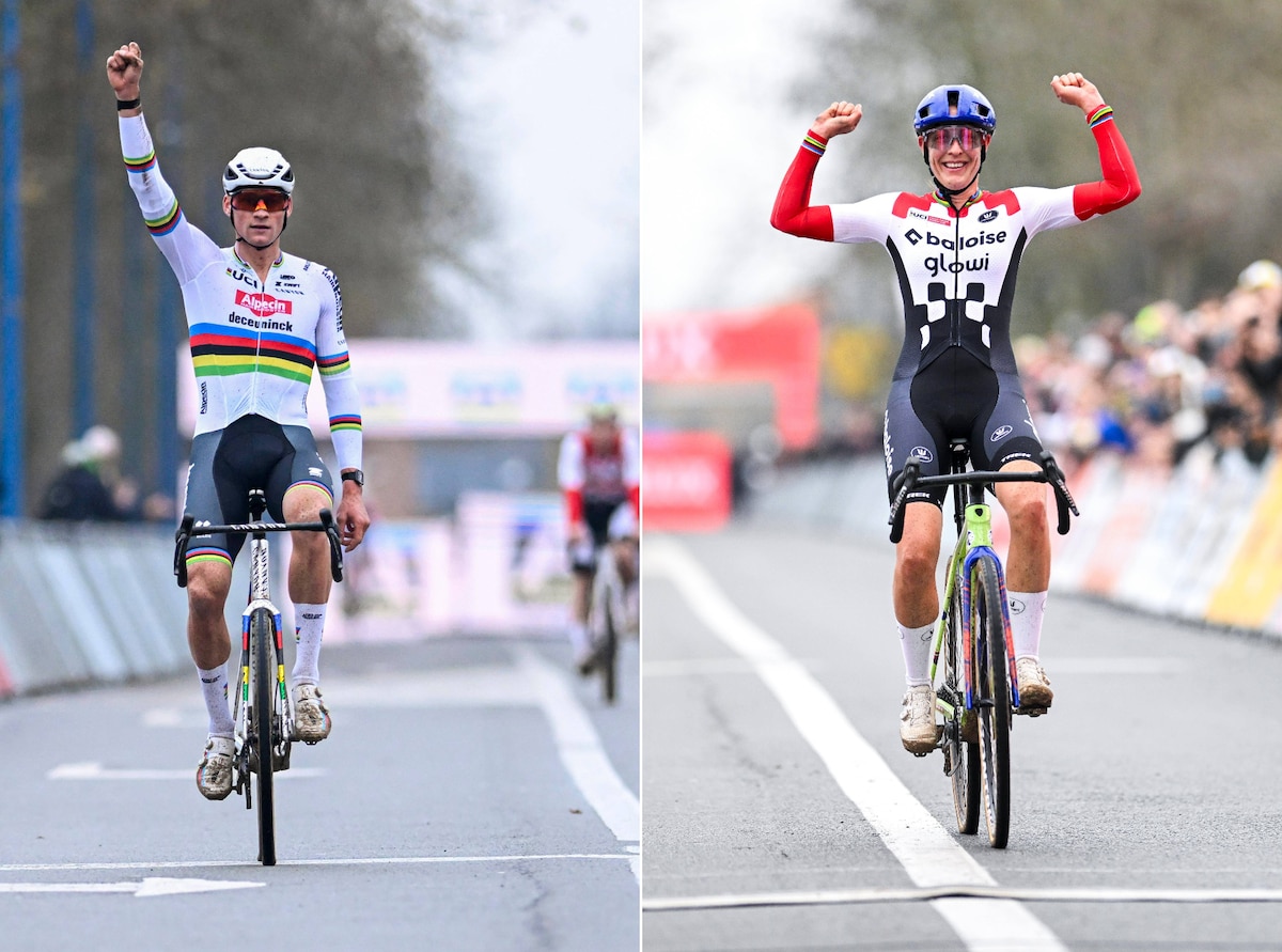 Mathieu van der Poel en Lucinda Brand laten concurrentie kansloos in ...