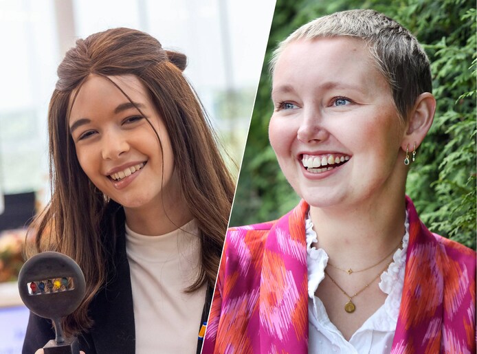 Met een glimlach laten Jade en Eva ons zien dat zelfs sterven bij het ...