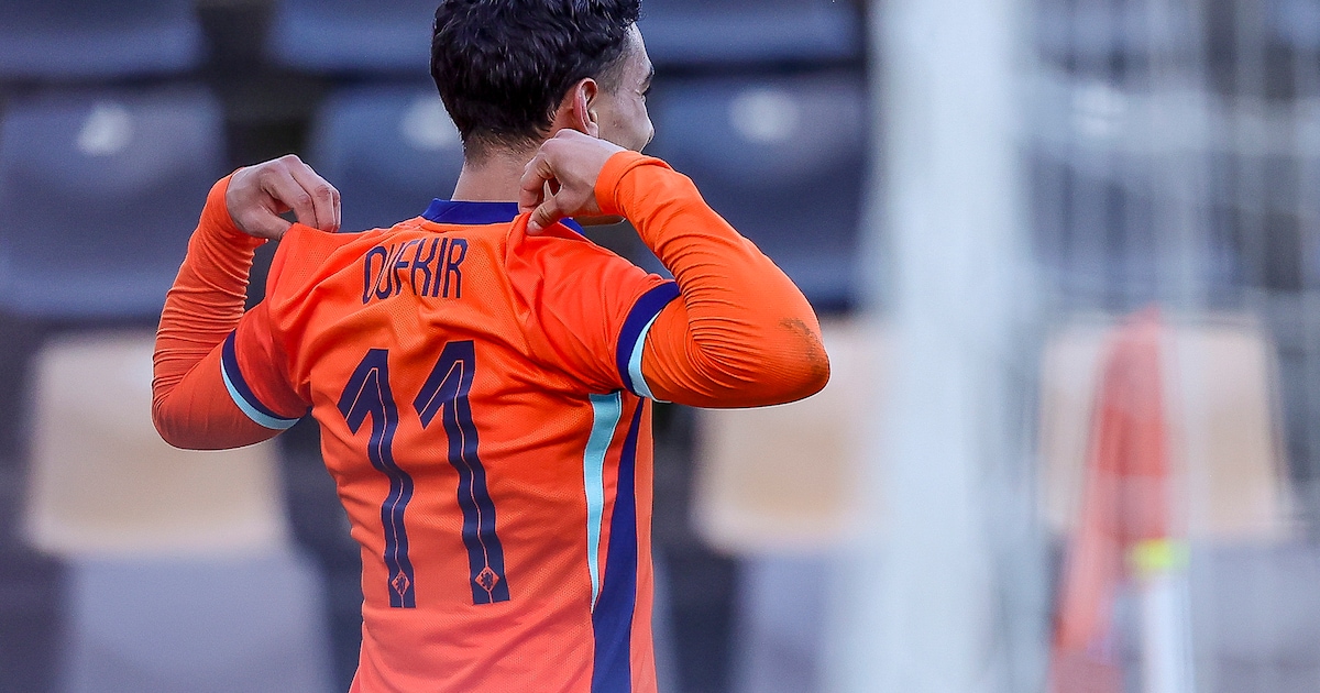 Debutant Ayoub Oufkir blinkt uit bij nipte oefenzege Jong Oranje tegen ...