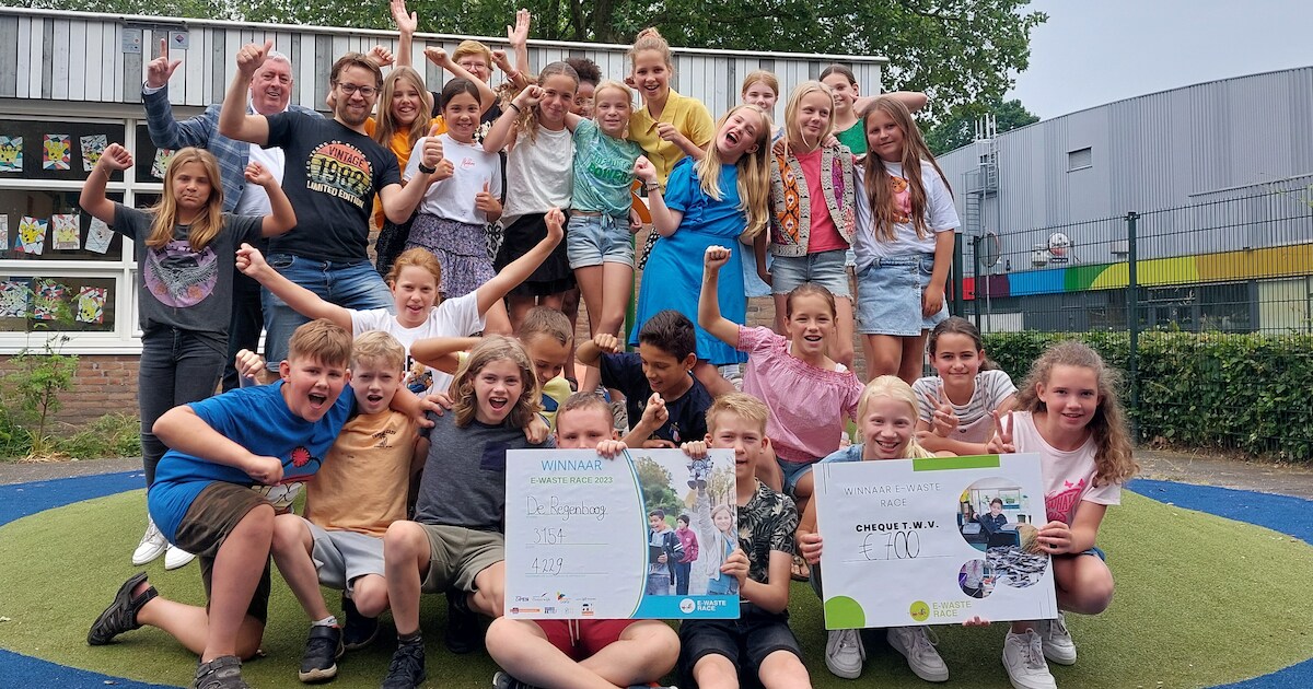 En de kampioen e-waste inzamelen is De Regenboog uit Goirle | Regio ...