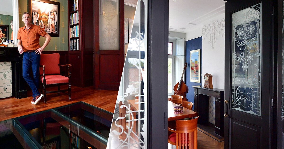 Van uitgewoond tot art-nouveauparel: hoe Rick Lelieveld zijn woning eigenhandig restaureerde ...