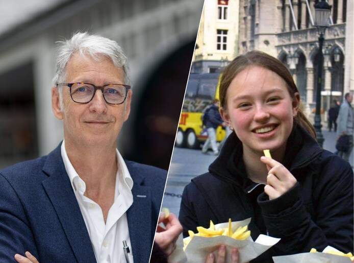 Onze lunch is heel anders dan die van de Belgen, en zo merken we het ...