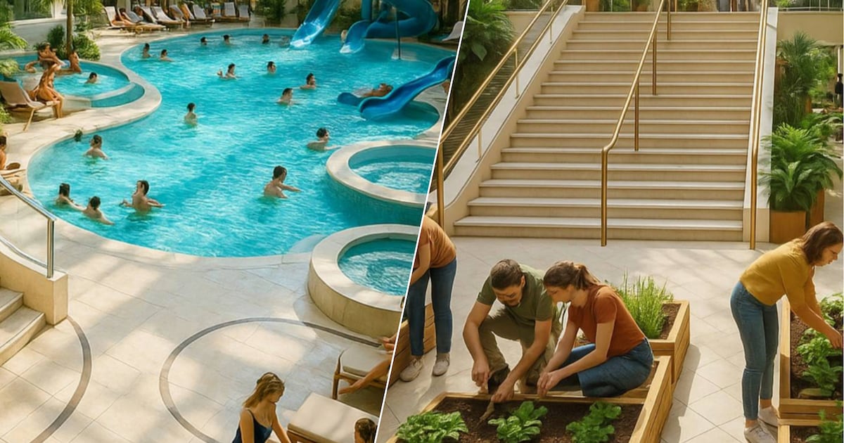 Het was ooit het decor van een tv-serie, maar dit winkelcentrum staat al 2700 dagen leeg: wat te ...