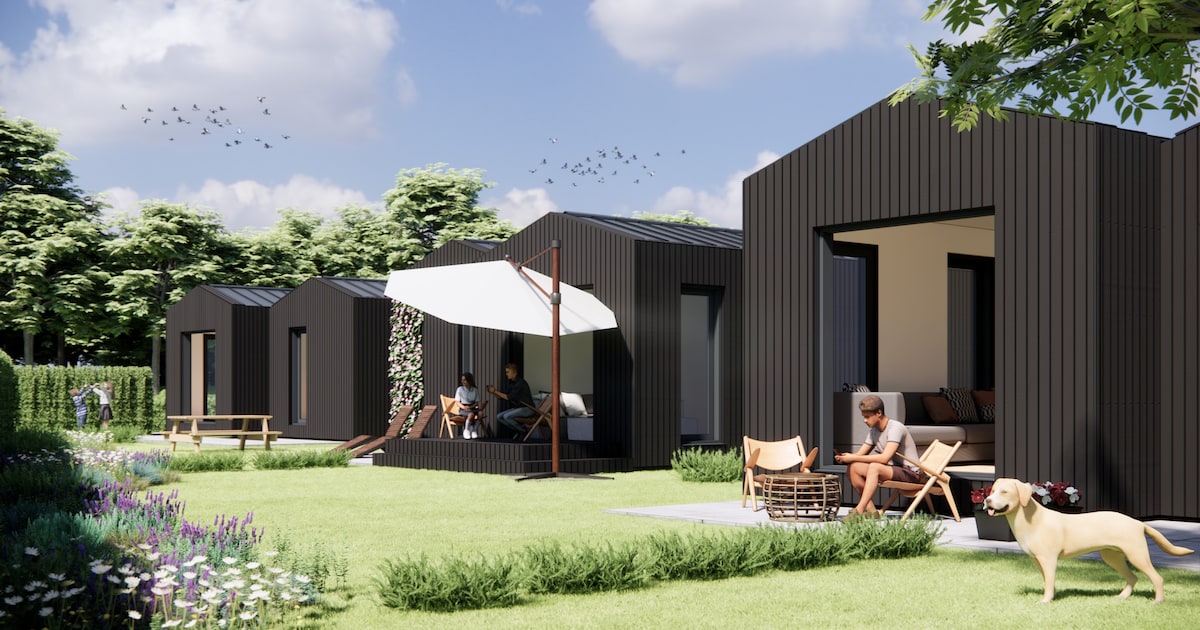Tien tiny houses in nieuwe wijk Walzicht: wonen aan de rand van ...