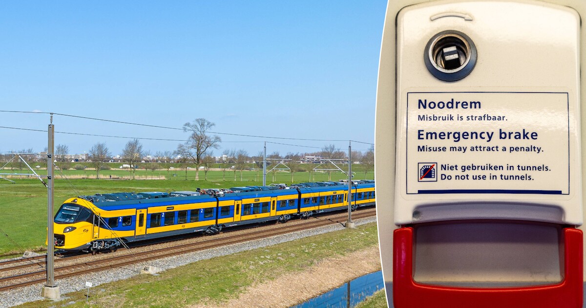 Peter trekt in dronken bui aan de noodrem en sprint door de trein ...