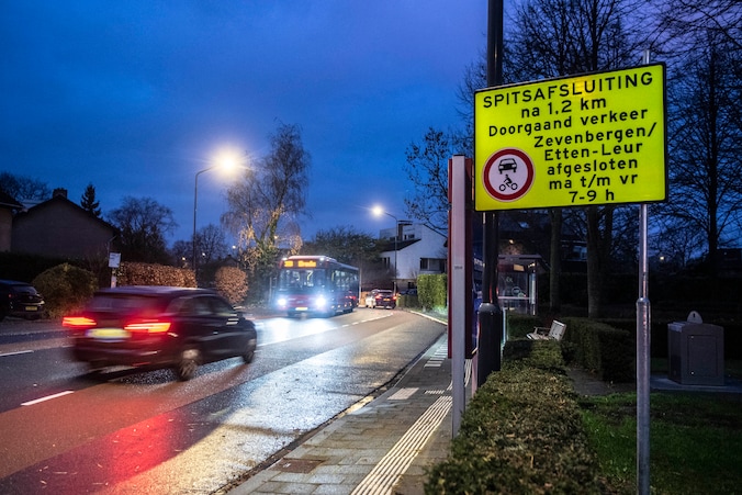 Eerst evalueren: Prinsenbeek blijft tijdens de ochtendspits nog wel ...