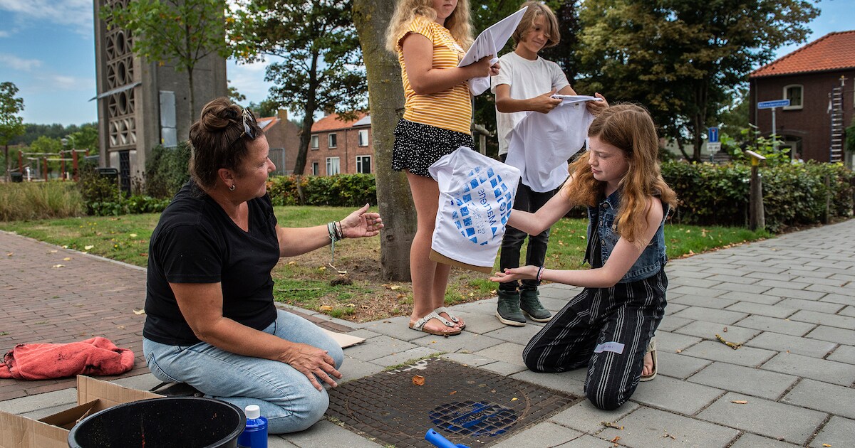 Putdeksel in de verf, shirt erop en aanstampen maar: ‘Gaaf, deze ...