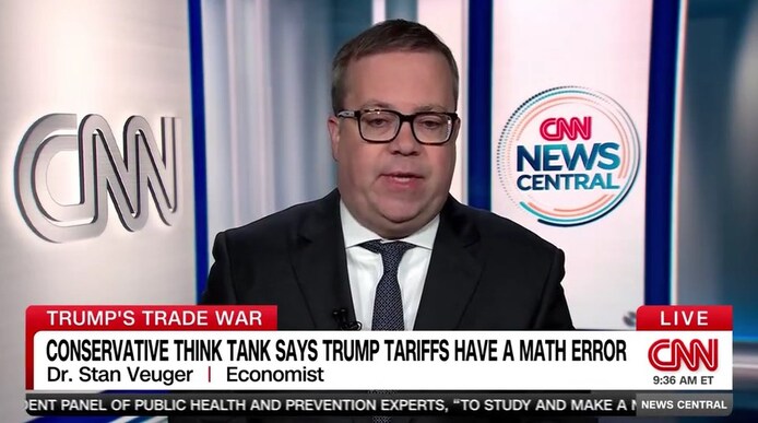Bredase econoom fileert Trumps handelsbeleid live op CNN | Gerlach Hochstenbach | bndestem.nl