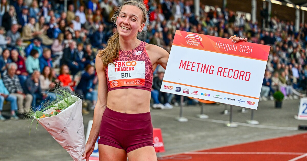 Femke Bol maakt indruk in Hengelo: atlete verbetert baanrecord bij FBK ...