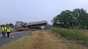 Persoon om het leven gekomen bij ongeluk met vier vrachtwagens op A73 ...