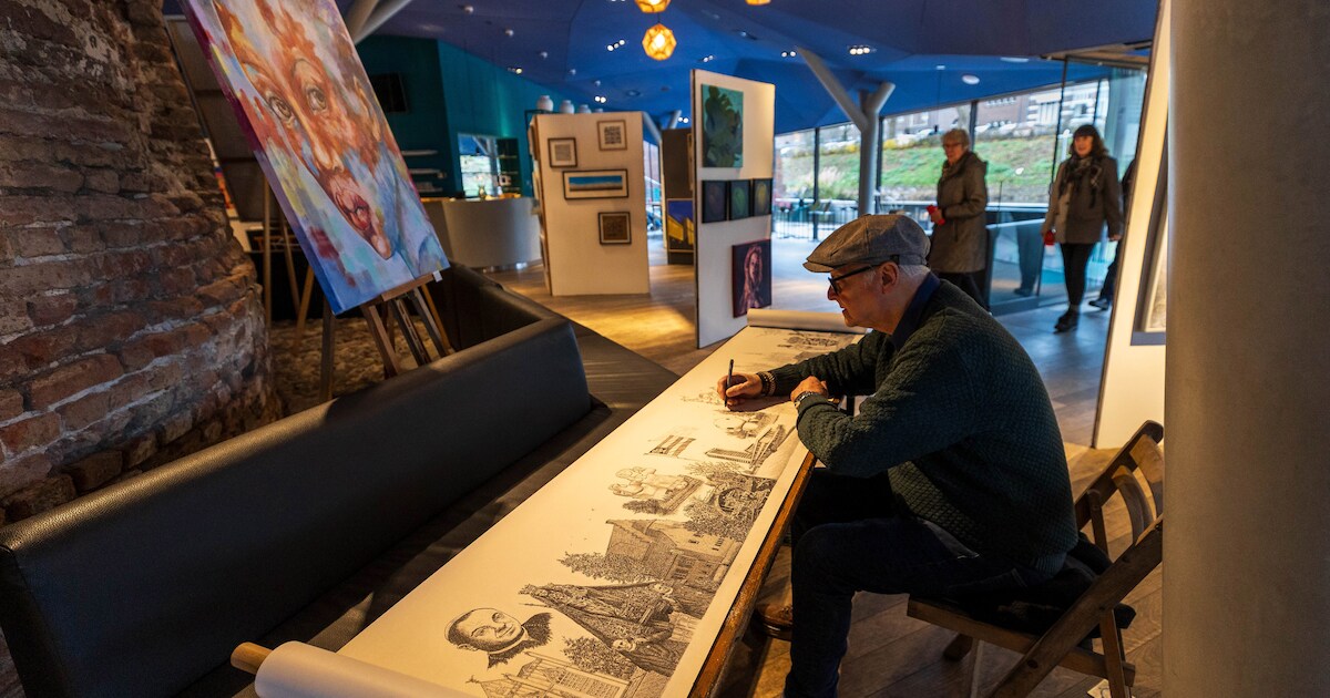 Dertien meter Bossche geschiedenis op een papieren rol in omgetoverd Bolwerk Sint-Jan | Brabant ...